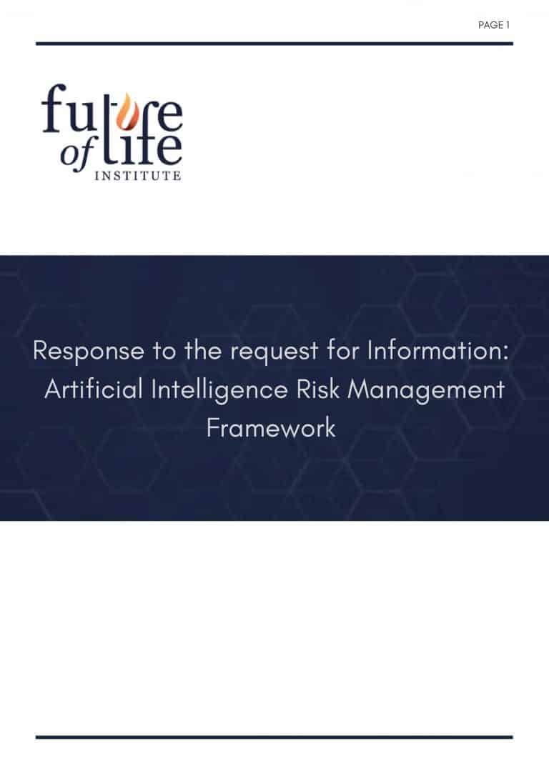 Response to the RFI: Artificial Intelligence Risk Management Framework ...